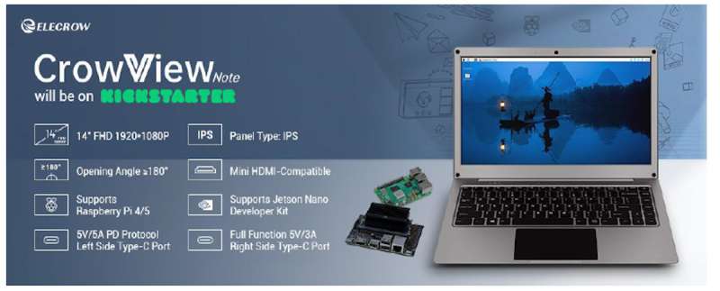 Elecrow CrowView Note review - Turns a mini PC, Samsung Dex, or Raspberry Pi into a laptop - The ...