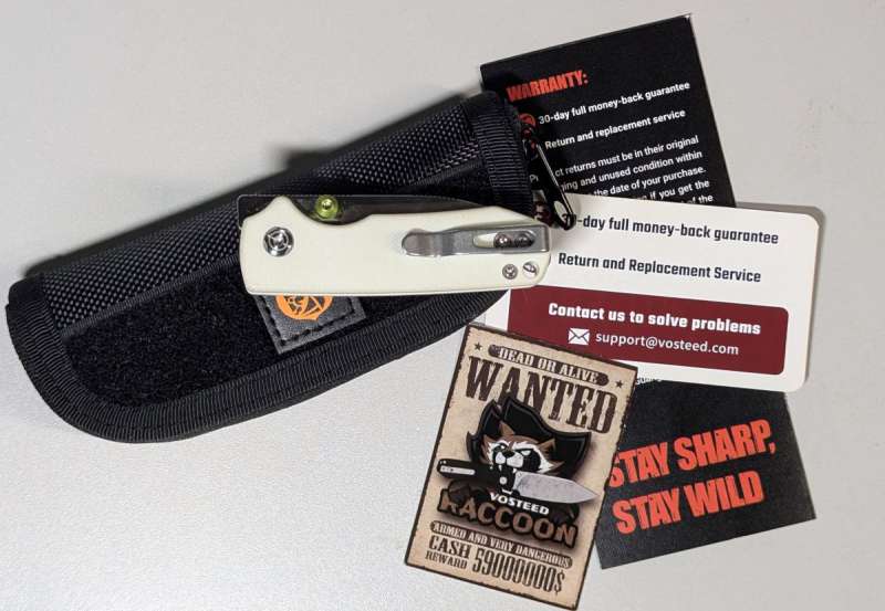 Vosteed Raccoon Cub EDC pocket knife review - A great little follow up ...