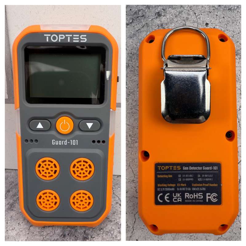 TOPTES Guard-101 4 gas monitor review - gas safety in your hand - The ...