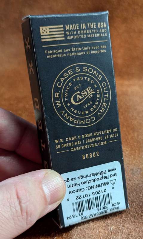 Case Peach Seed Jig Amber Bone Razor knife review - Out of the vault ...