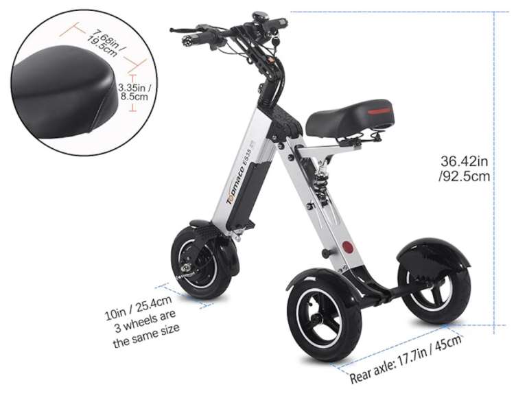 TopMate ES35 3 Wheels Foldable Trike review - The Gadgeteer