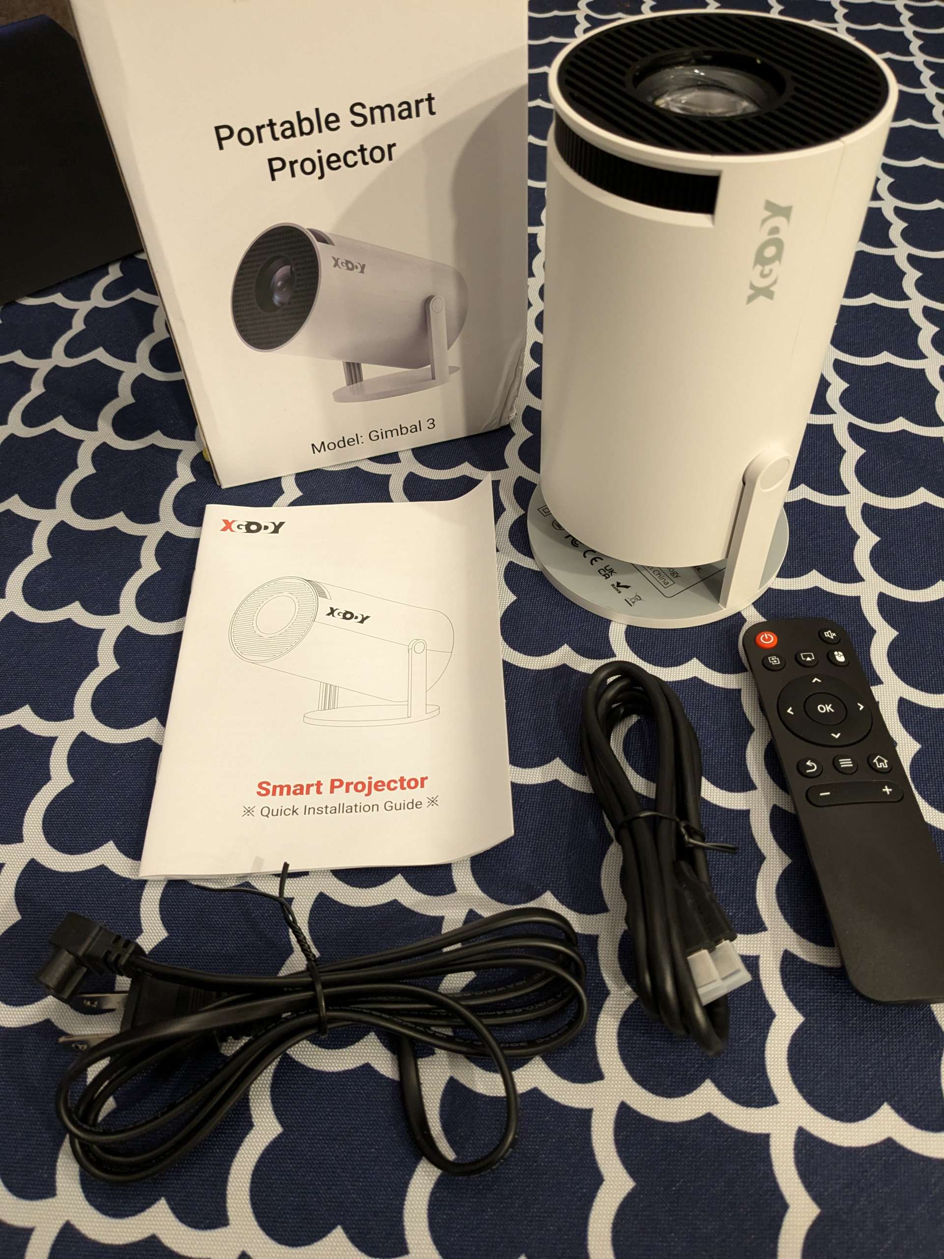 XGODY Gimbal 3 portable projector review - The Gadgeteer