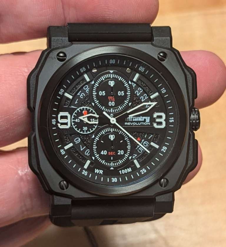Infantry Watch Co. Revolution Chrono Master watch review - it meets all ...