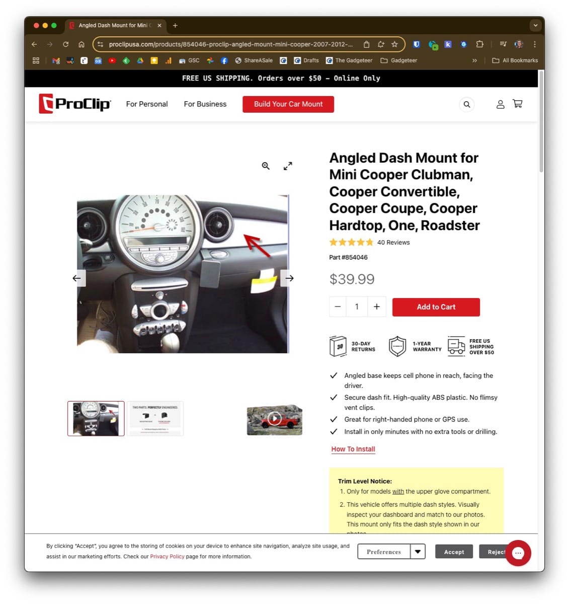 ProClip phone mount review - Custom fit exactly for your car's make and ...