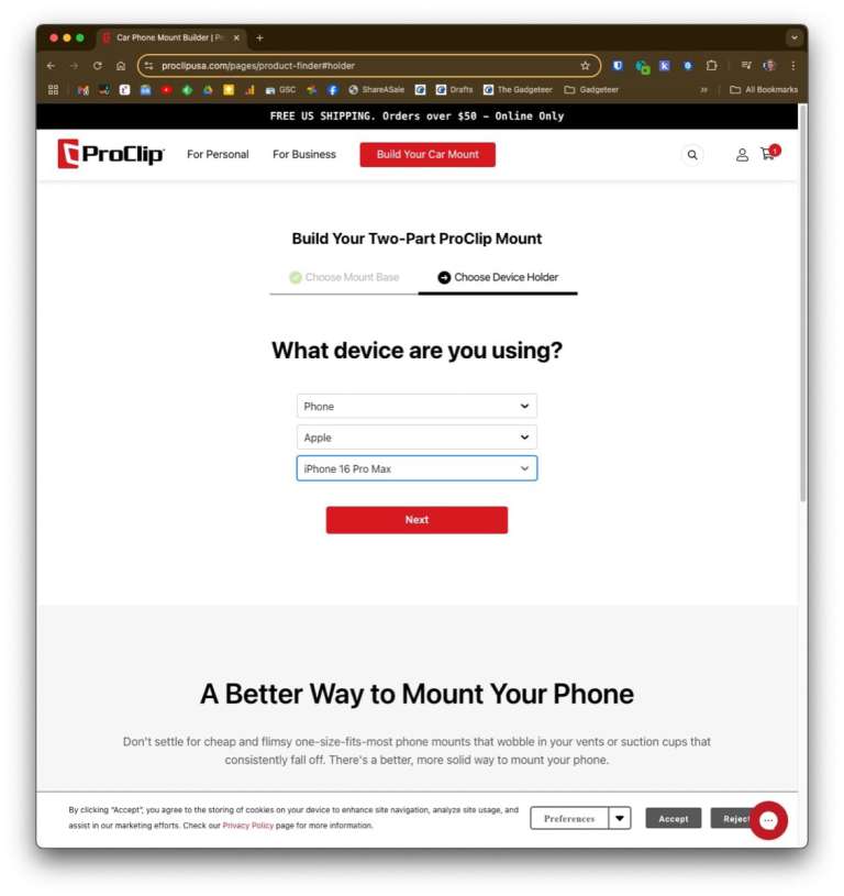 ProClip phone mount review - Custom fit exactly for your car's make and ...