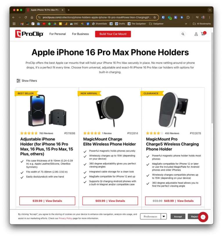 ProClip phone mount review - Custom fit exactly for your car's make and ...