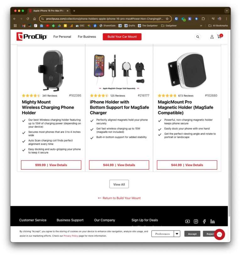 ProClip phone mount review - Custom fit exactly for your car's make and ...