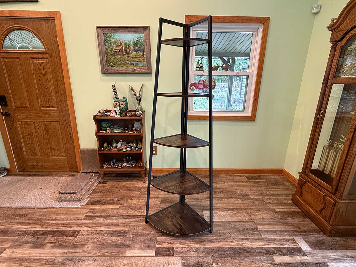 Tribesigns 5-Tier Corner Shelf review - The Gadgeteer