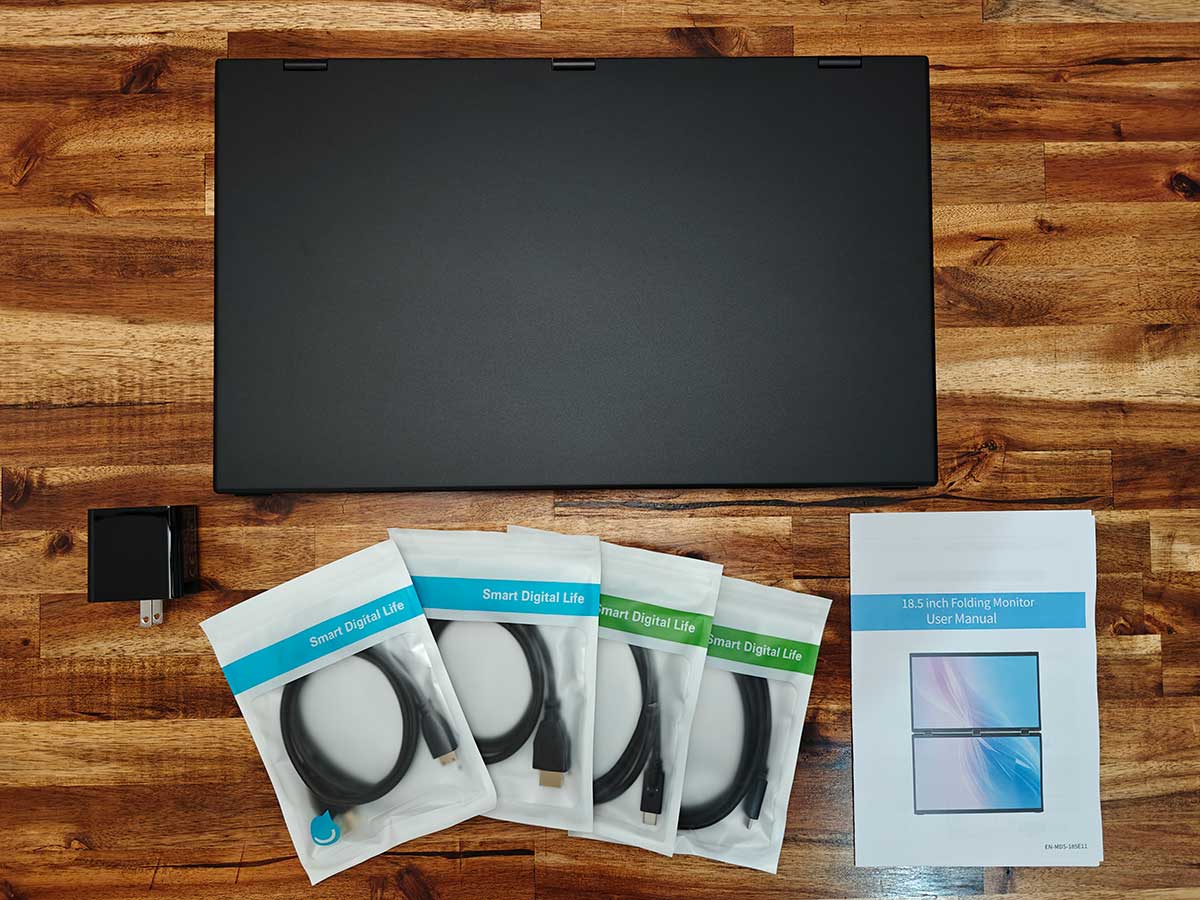 UPERFECT UStation Delta Max stacked dual screen folding 18.5in monitor ...