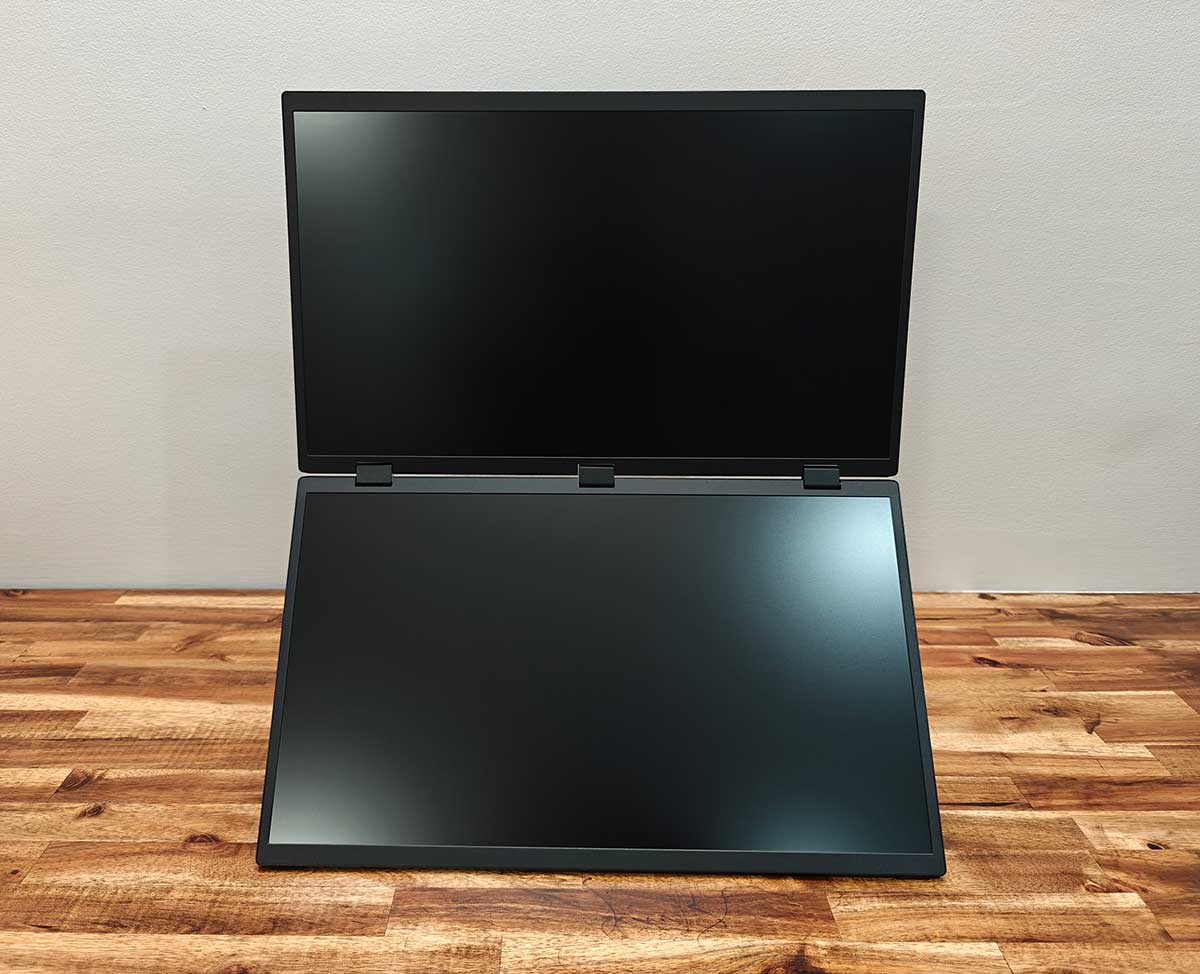 UPERFECT UStation Delta Max stacked dual screen folding 18.5in monitor ...