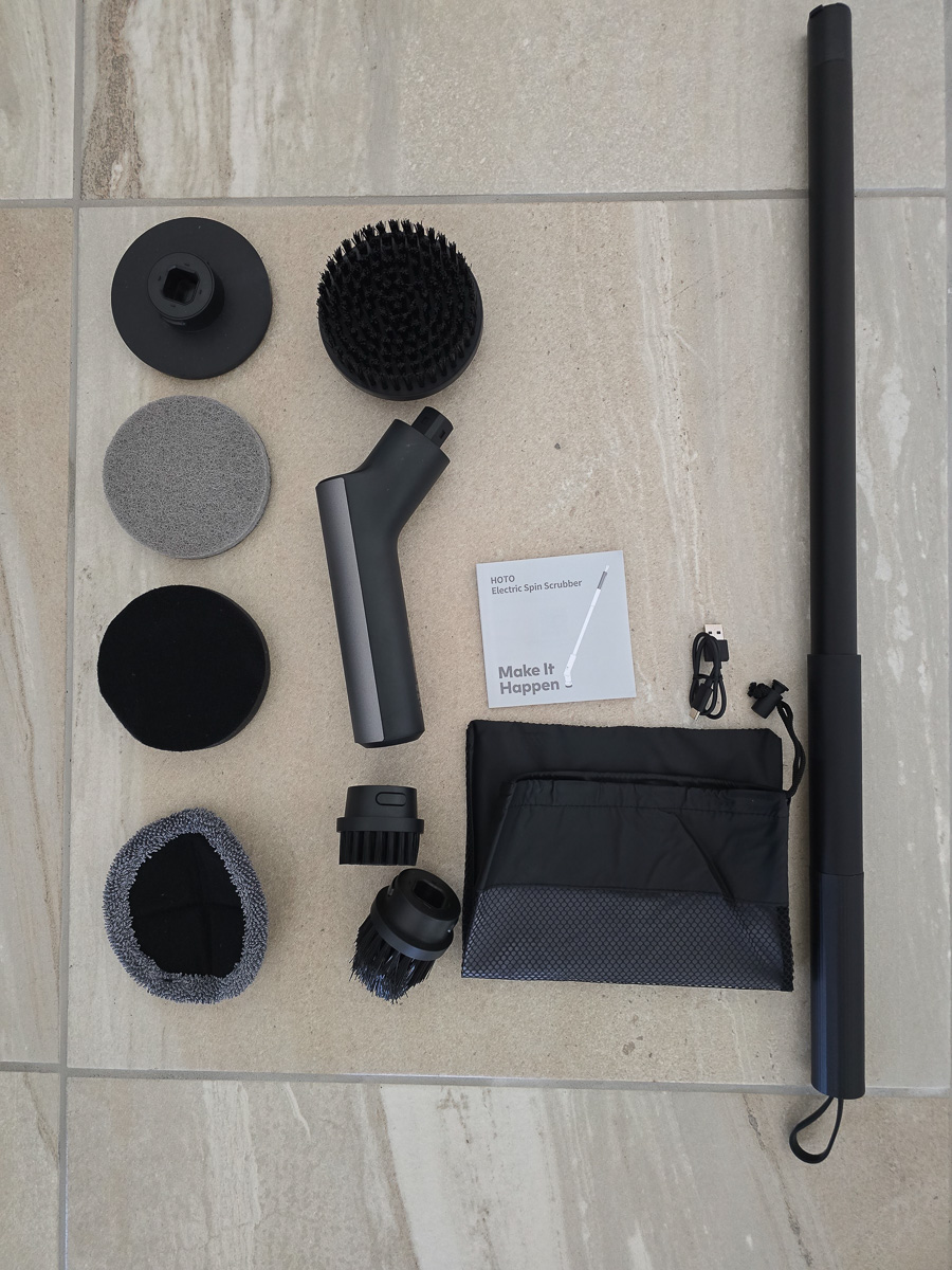 Hoto Electric Spin Scrubber review - Well built and very adaptable ...