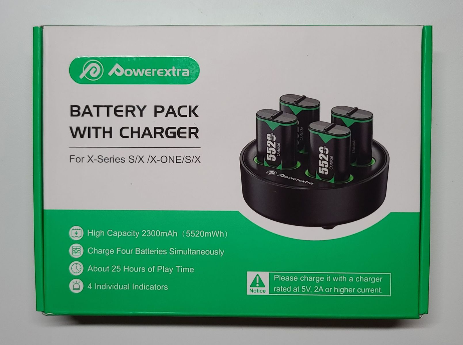 Powerextra Fast Charger Battery Pack for Xbox controller review - The ...