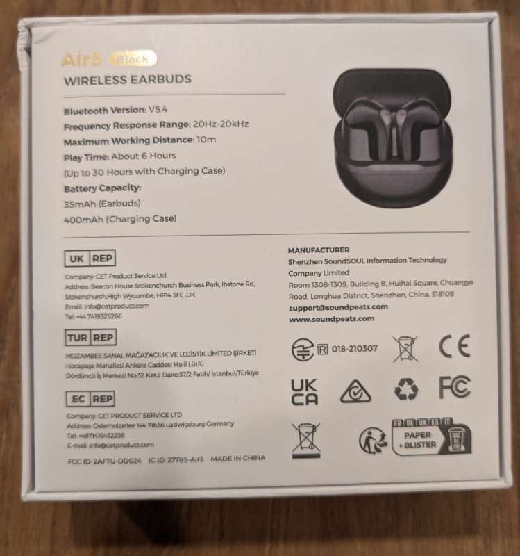 SoundPEATS Air5 earbuds review - The Gadgeteer