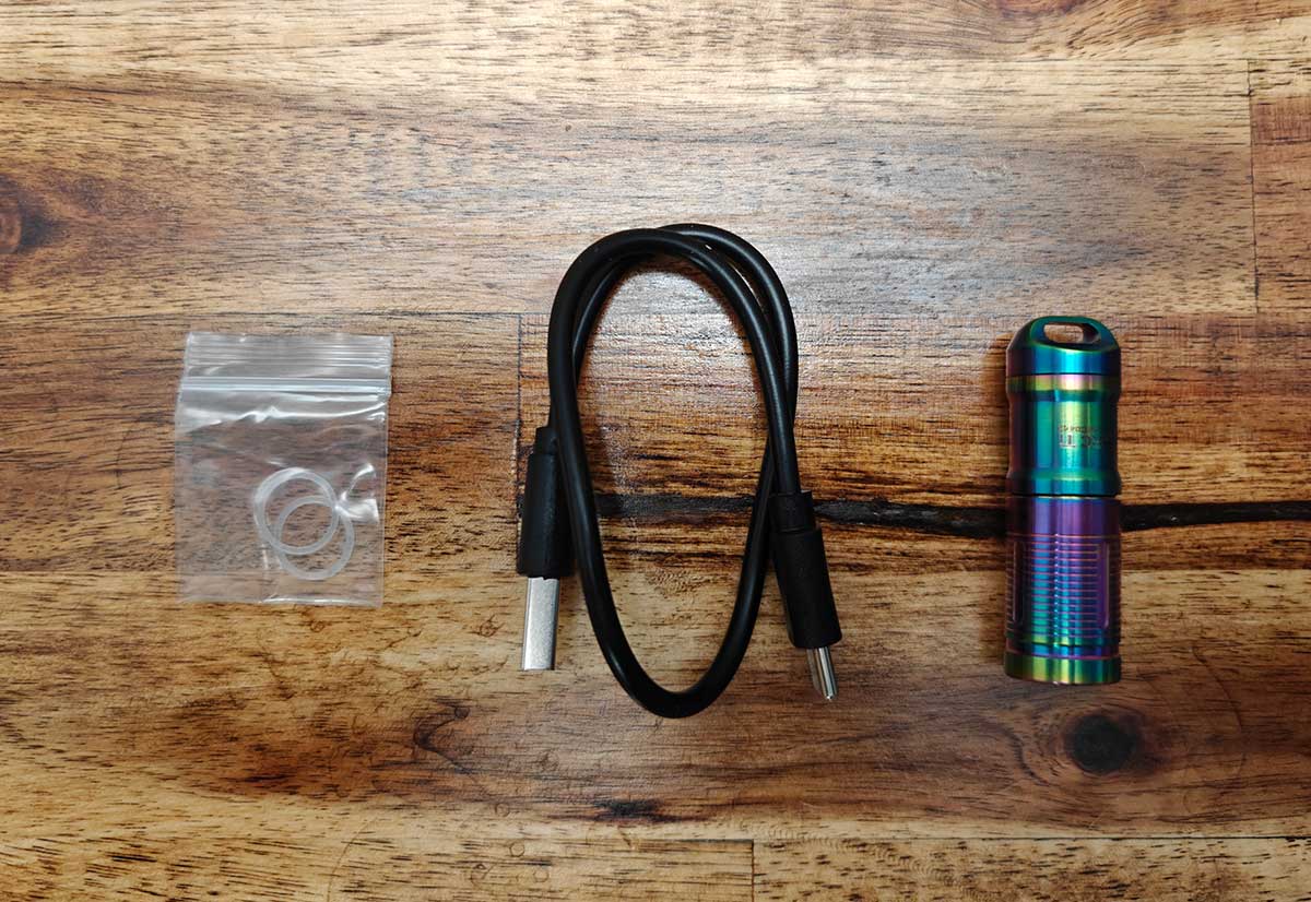 SPERAS ARC Ti Titanium USB-C keychain flashlight review - The Gadgeteer