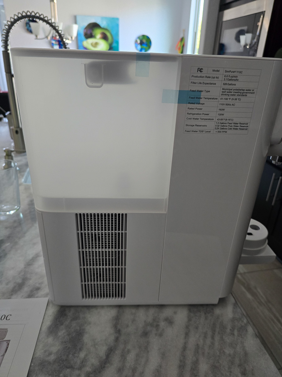 SimPure Water Filtration System Y10C review - great drinking water ...