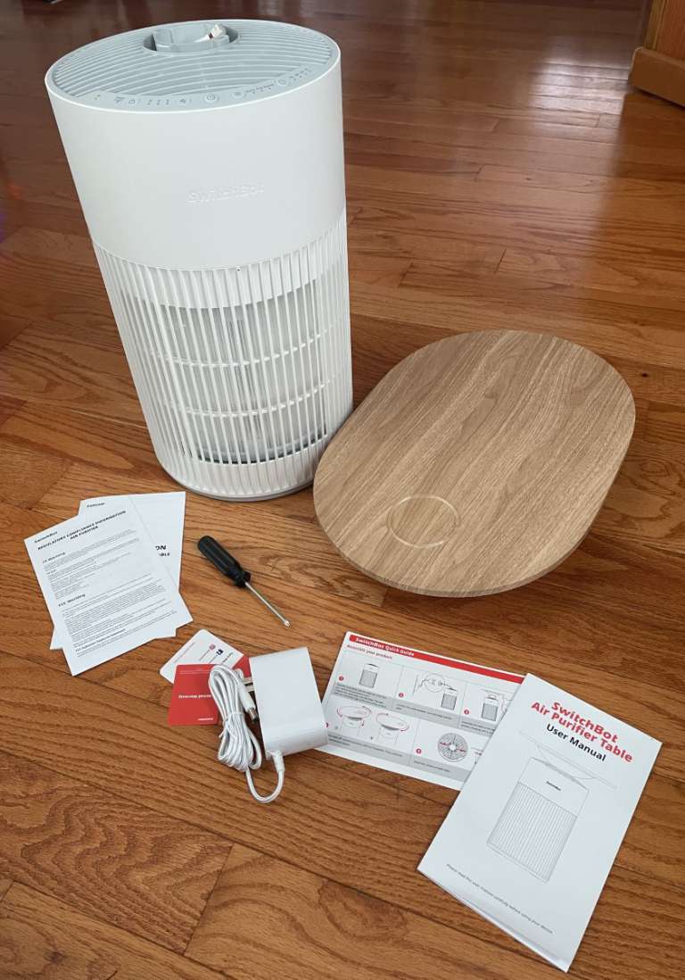 SwitchBot Air Cleaner Table review – Capable, clean, charger, colorful, cool! - The Gadgeteer