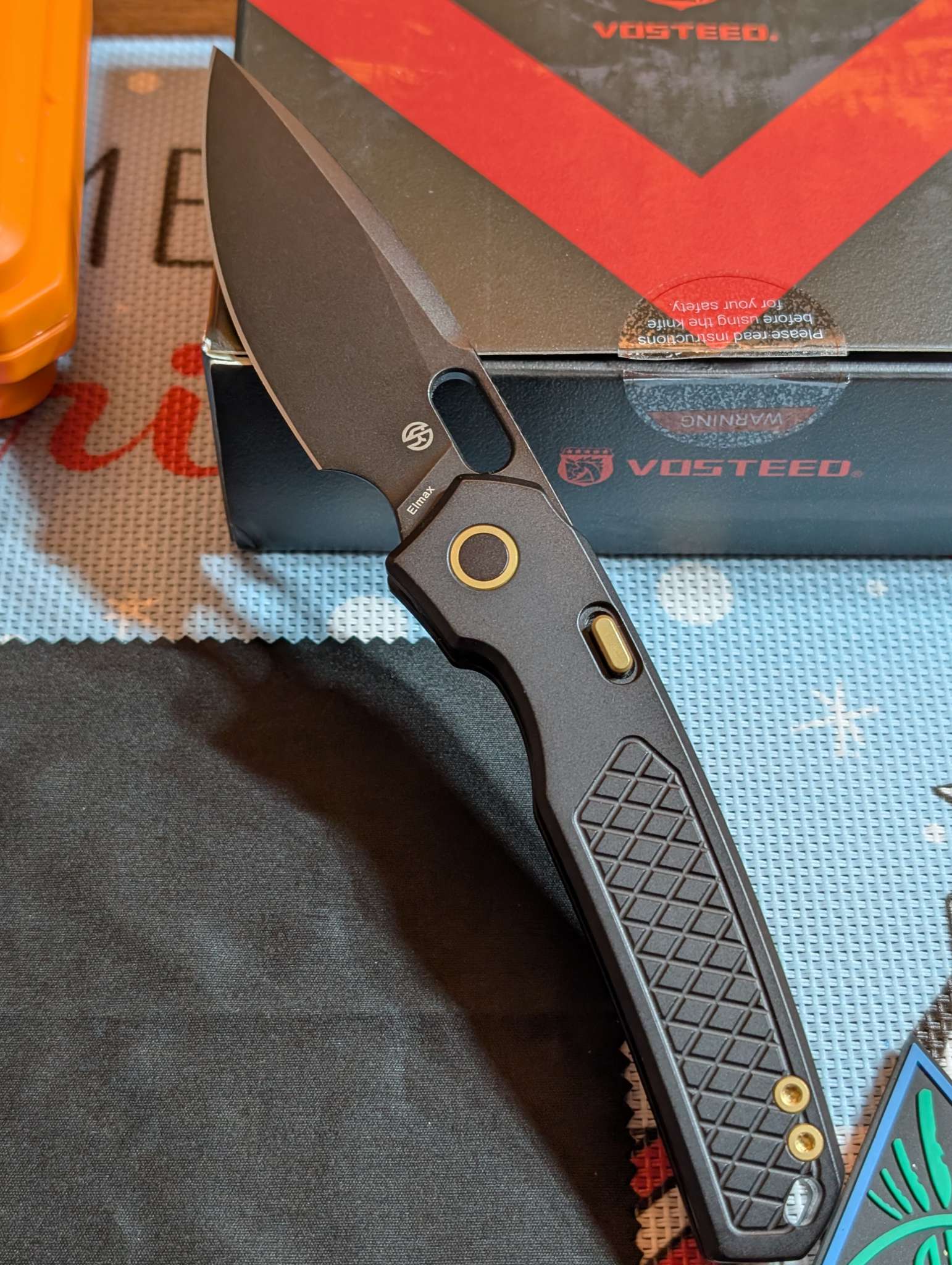 Vosteed Psyop 3.32” Elmax Blade & Titanium Handle pocket knife review ...