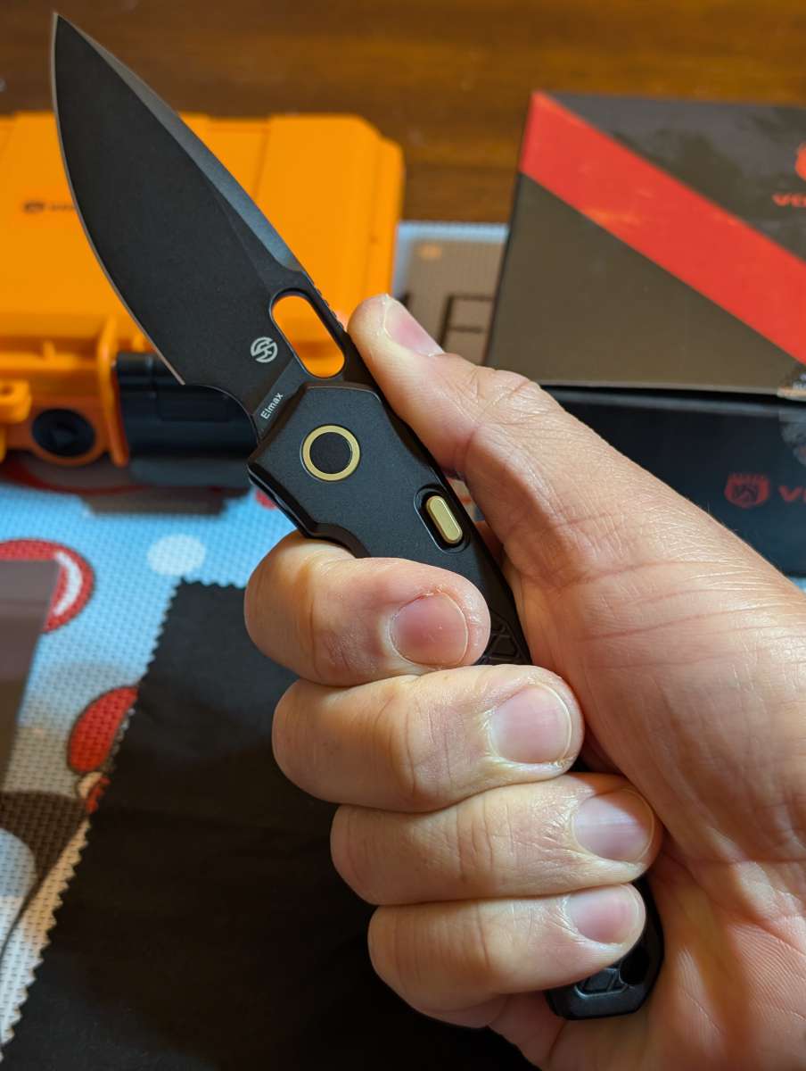 Vosteed Psyop 3.32” Elmax Blade & Titanium Handle pocket knife review ...