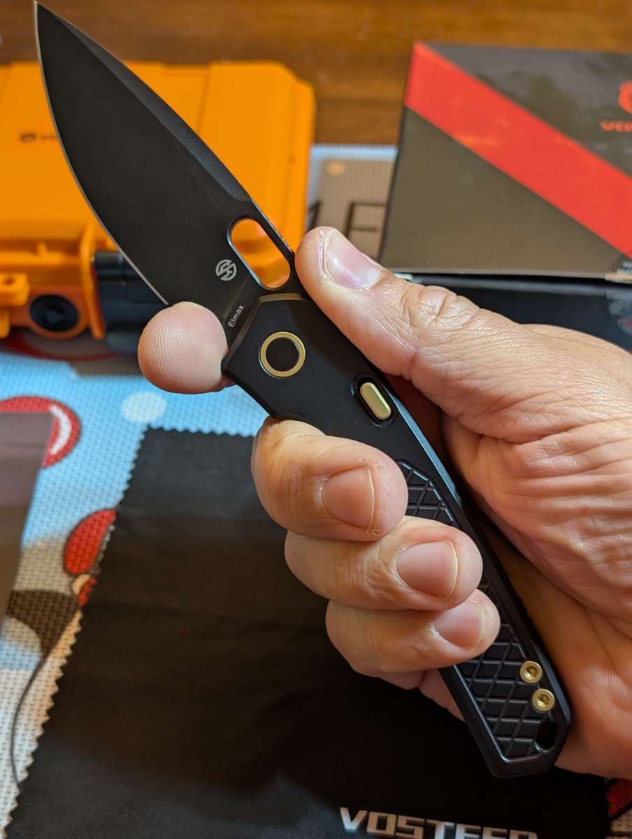 Vosteed Psyop 3.32” Elmax Blade & Titanium Handle pocket knife review ...