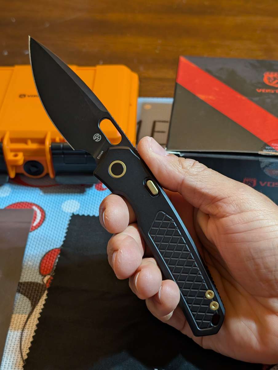 Vosteed Psyop 3.32” Elmax Blade & Titanium Handle pocket knife review ...