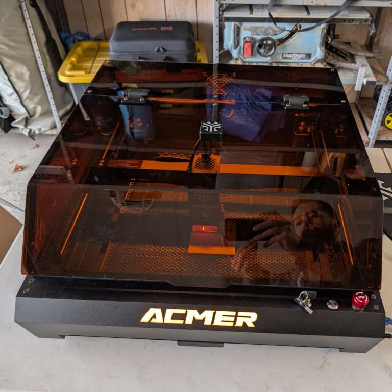 ACMER P3 IR＆Diode Enclosed Dual Laser Engraver review - a powerful ...