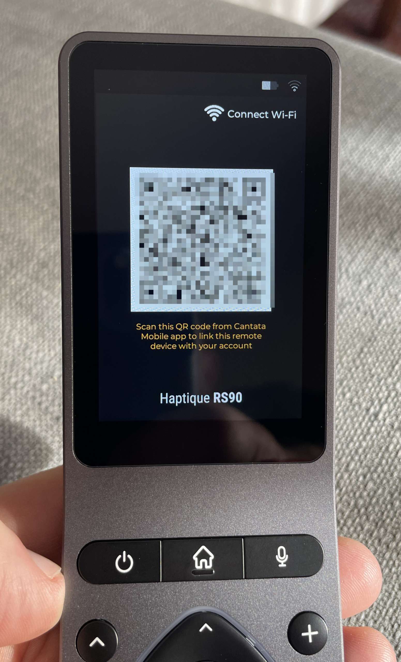 Cantata Haptique RS90 universal remote control review - The Gadgeteer