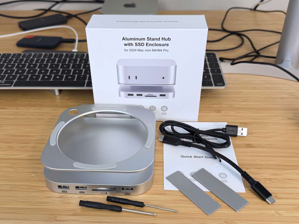 Qwiizlab Aluminum Stand Hub for the Mac mini M4 review - The Gadgeteer