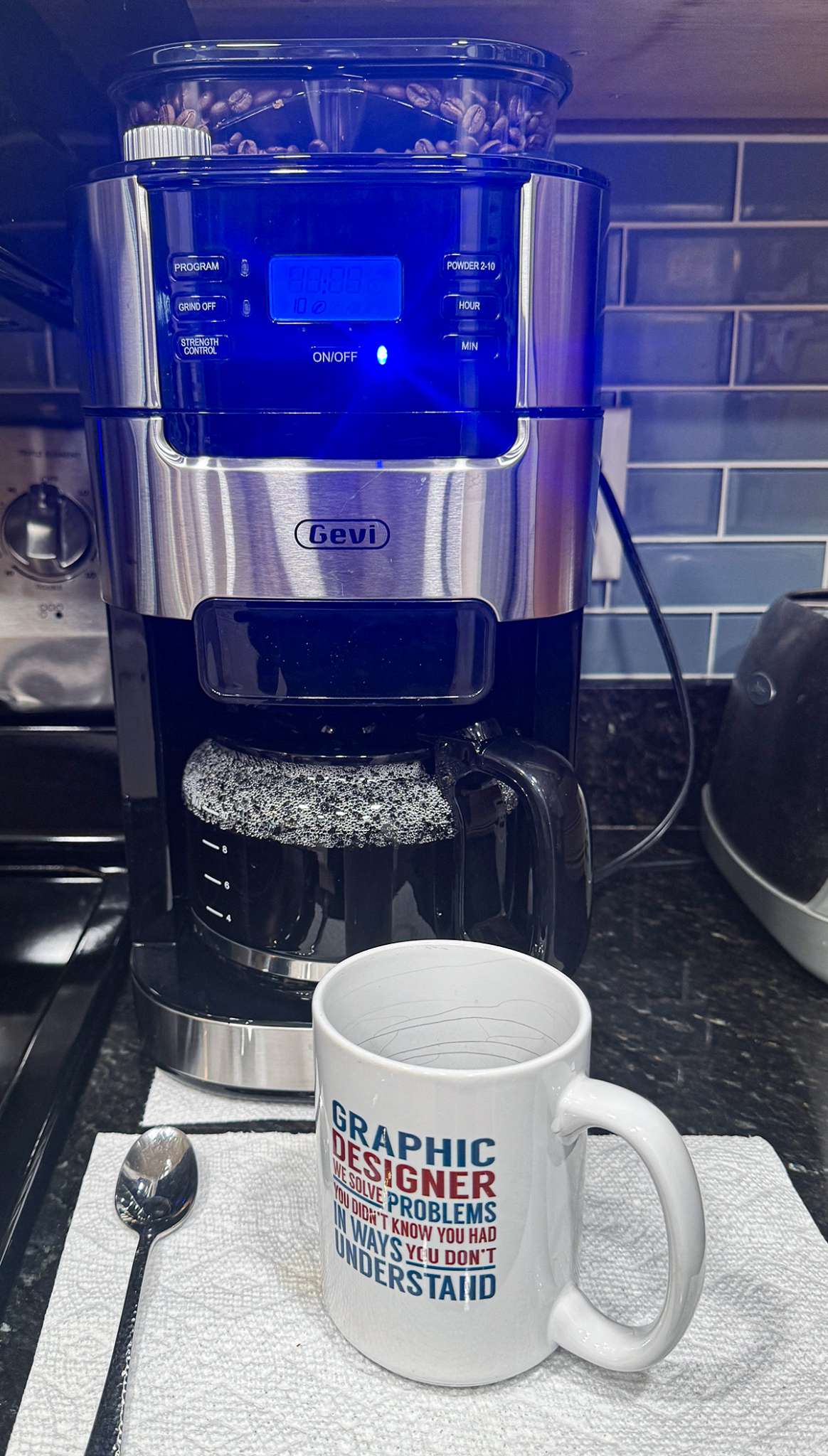GEVI Programmable 10-Cup Grind & Brew Coffee Maker review – Coffee and ...
