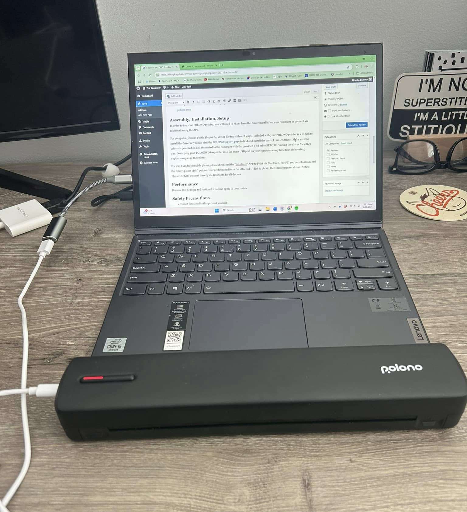 POLONO D810 portable printer review - The Gadgeteer