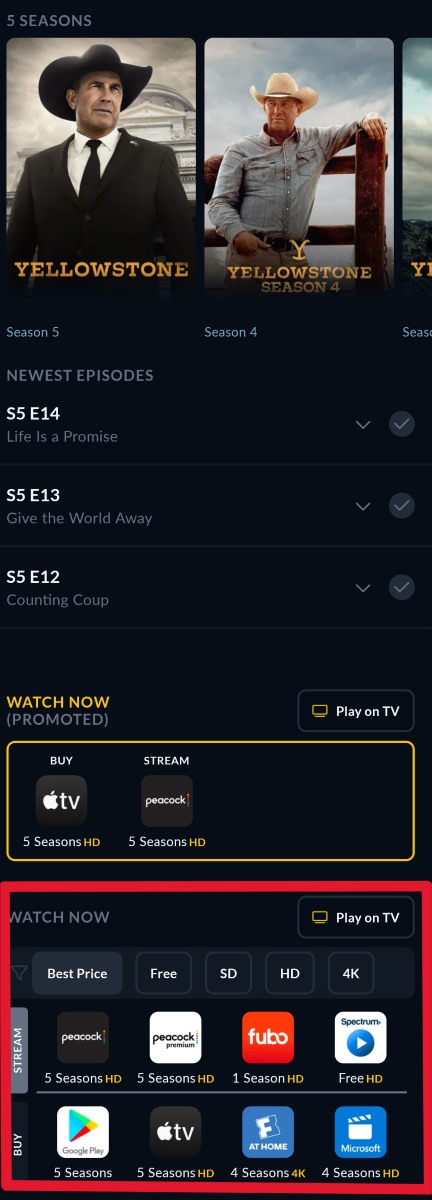Can't find where your show is streaming? Use the JustWatch app to help ...