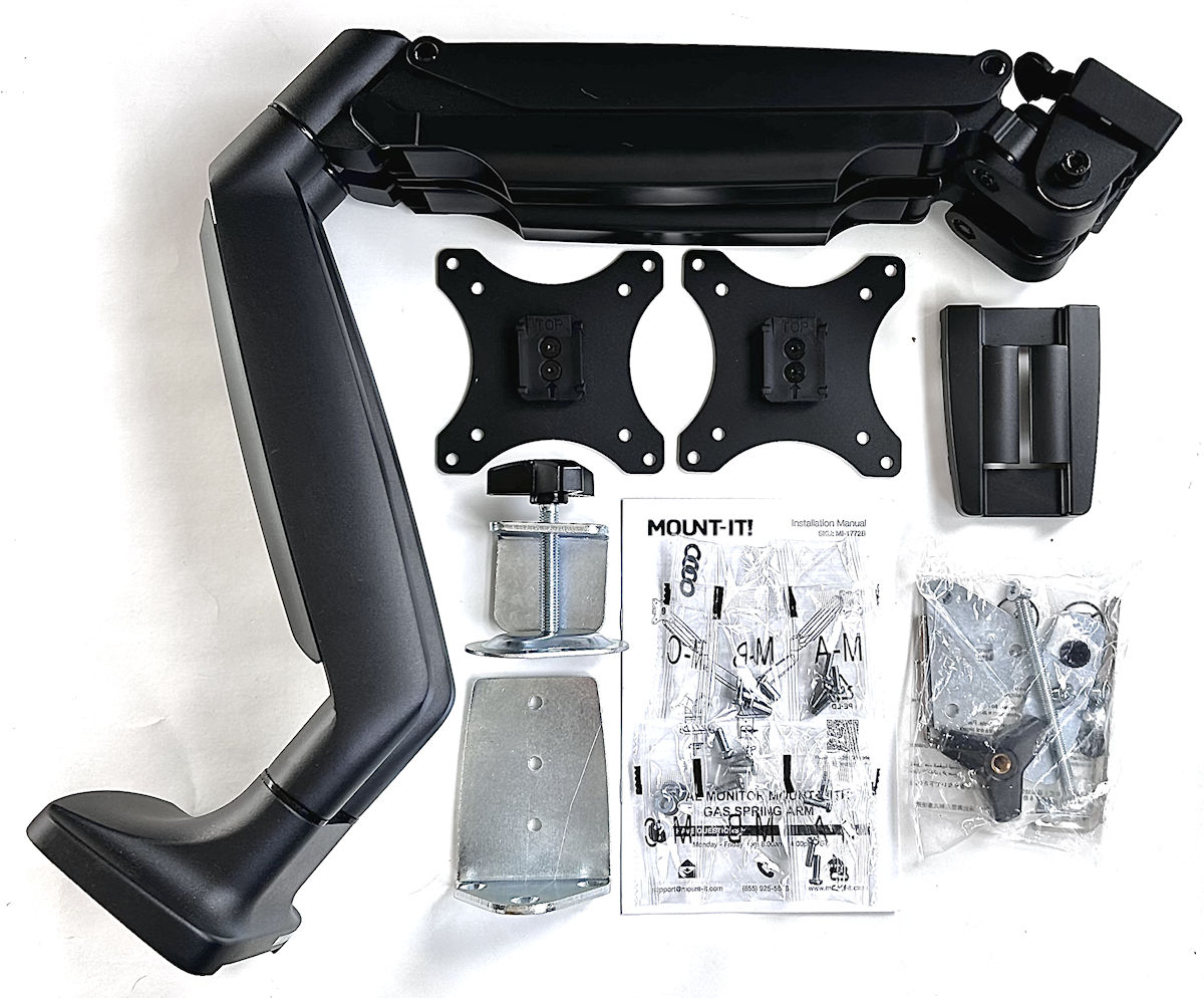 Mount It! Dual Monitor Desk Mount With Gas Spring Arms review - The ...