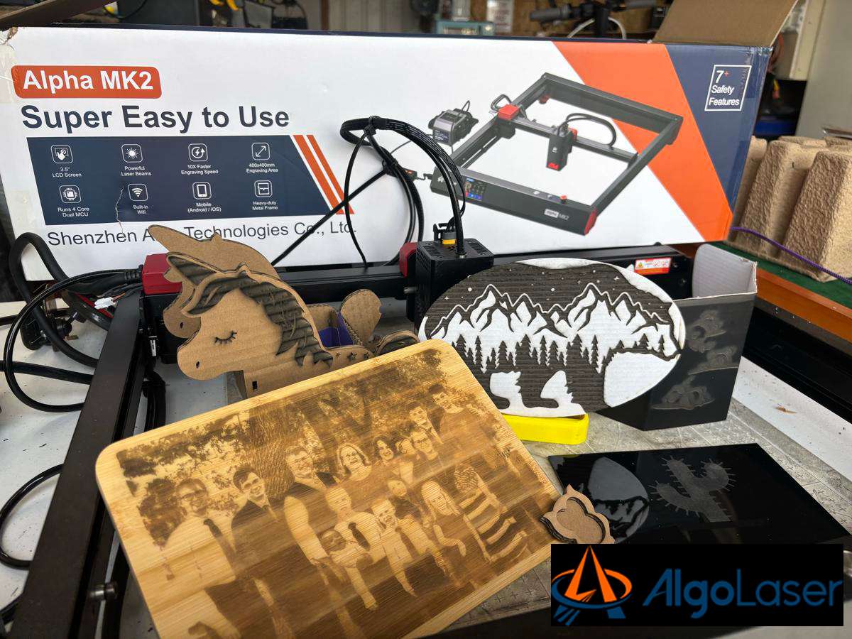 AlgoLaser alpha MK2 20W diode laser engraver review - a new level of ...