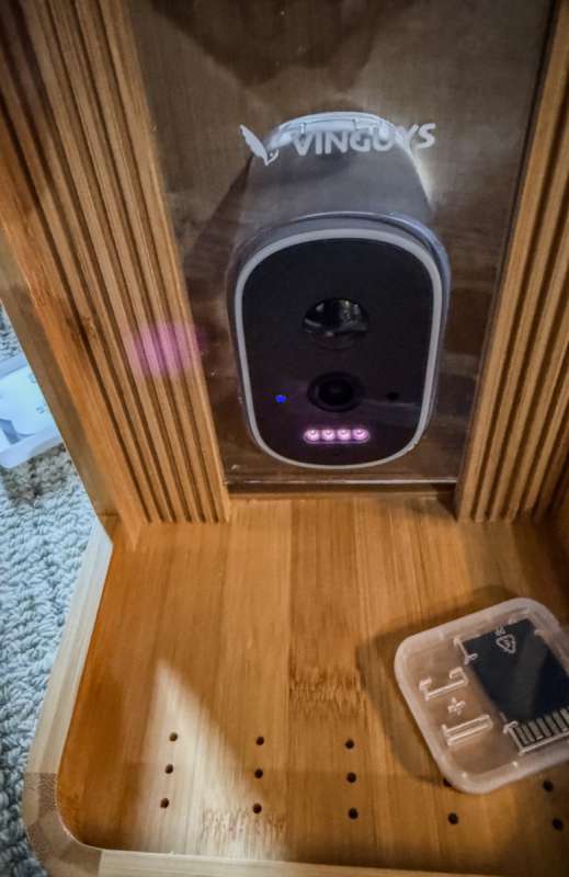 VINGUYS Smart Bird Feeder V-Feeder Bamboo review - The Gadgeteer