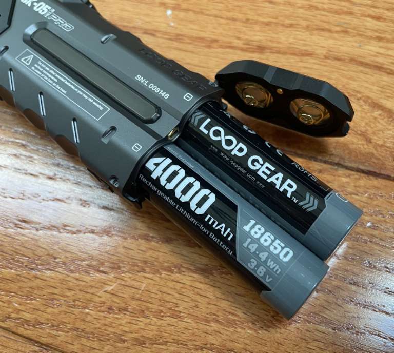 Loop Gear SK-05 Helm Pro dual-lens flashlight review - A fist full of ...