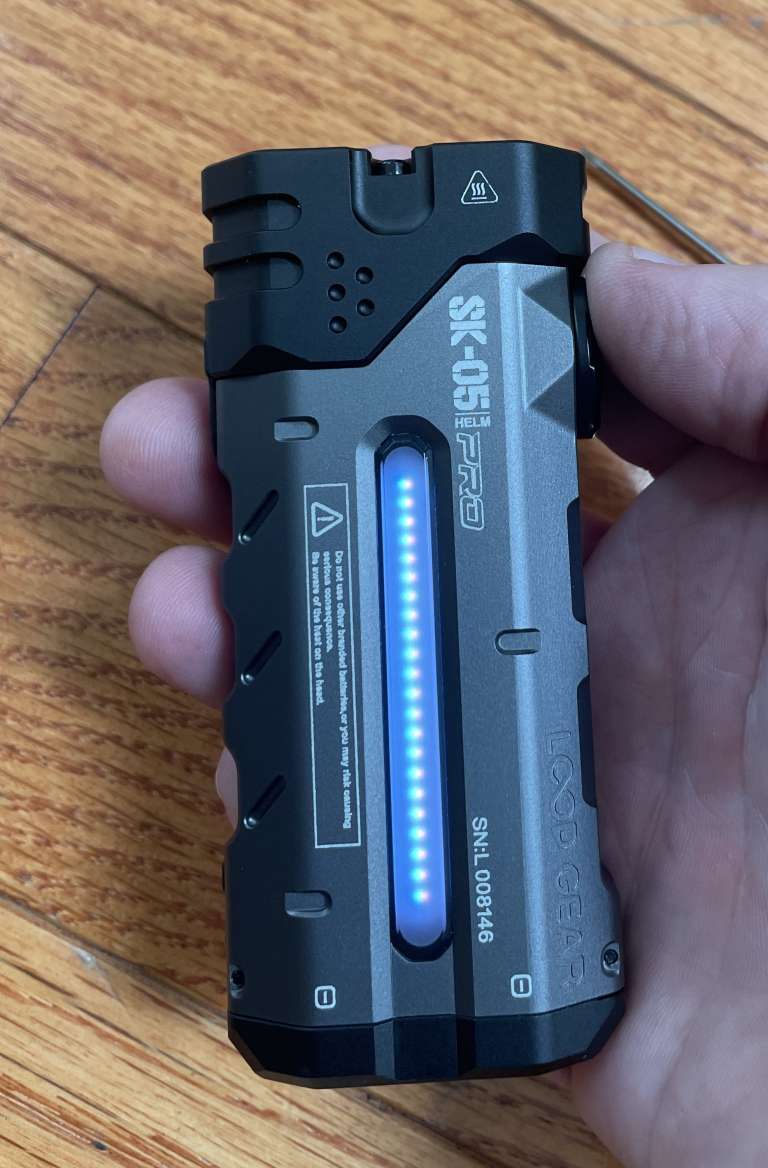 Loop Gear SK-05 Helm Pro dual-lens flashlight review - A fist full of flashlight fury with some ...