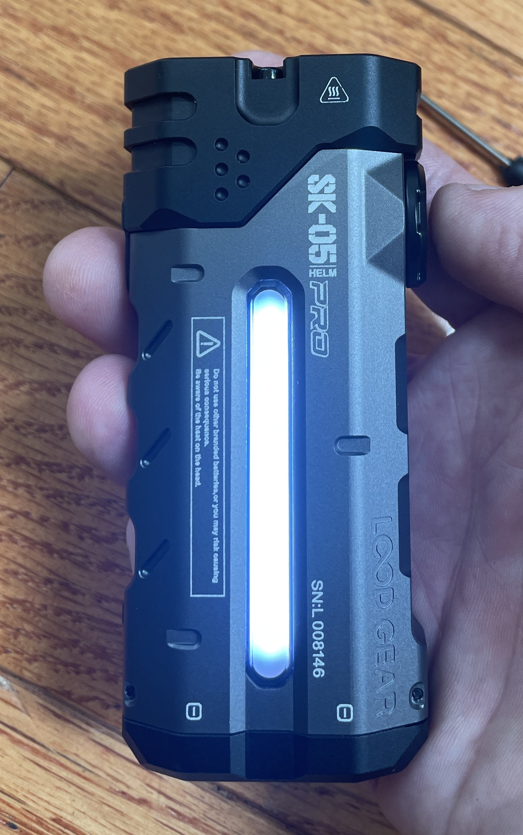 Loop Gear SK-05 Helm Pro dual-lens flashlight review - A fist full of flashlight fury with some ...