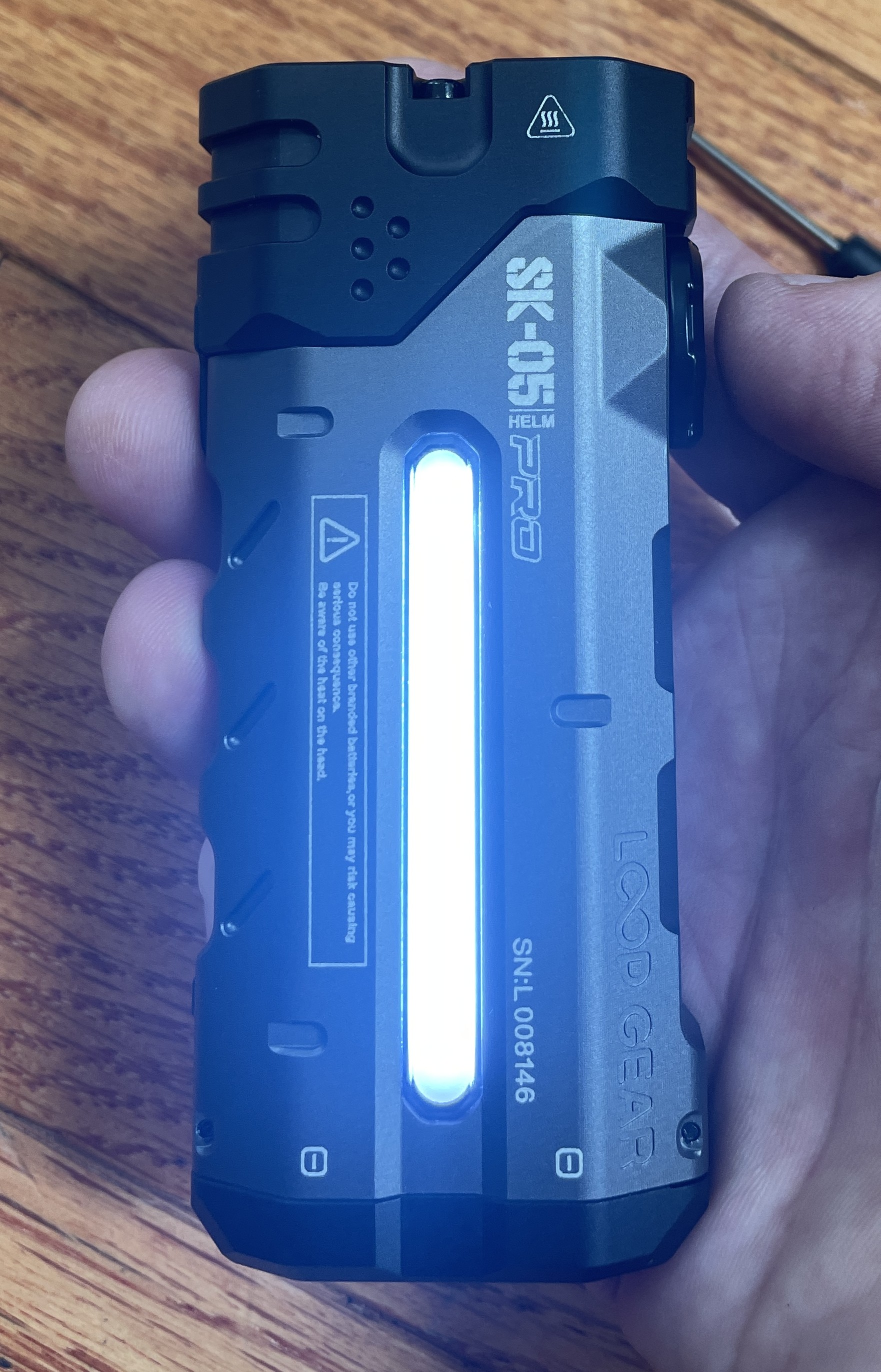 Loop Gear SK-05 Helm Pro dual-lens flashlight review - A fist full of flashlight fury with some ...