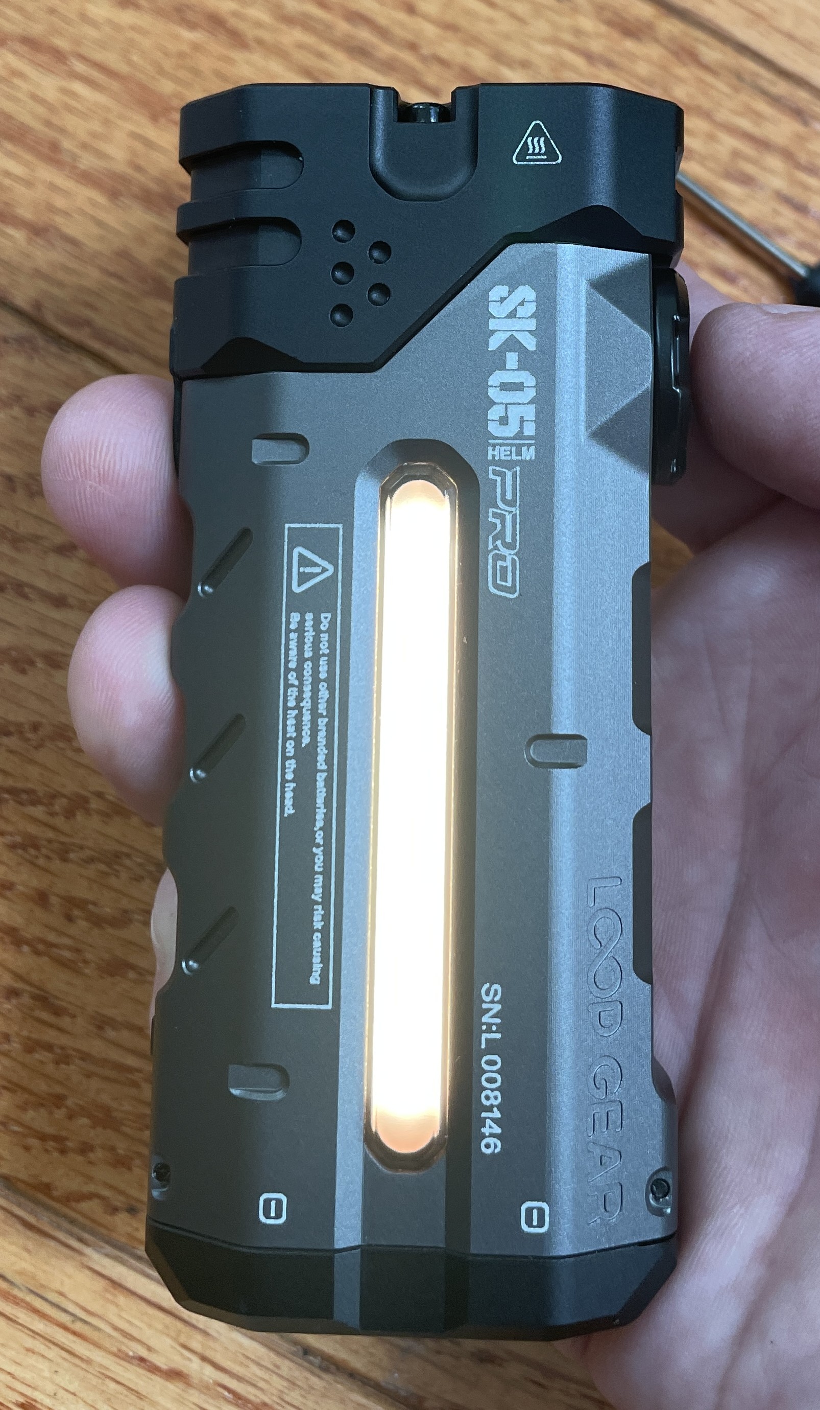 Loop Gear SK-05 Helm Pro dual-lens flashlight review - A fist full of flashlight fury with some ...