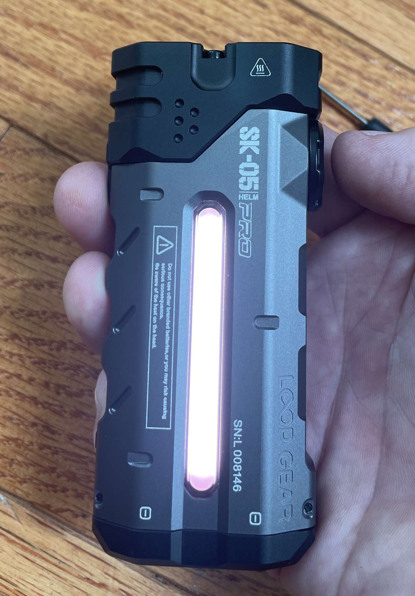 Loop Gear SK-05 Helm Pro dual-lens flashlight review - A fist full of ...