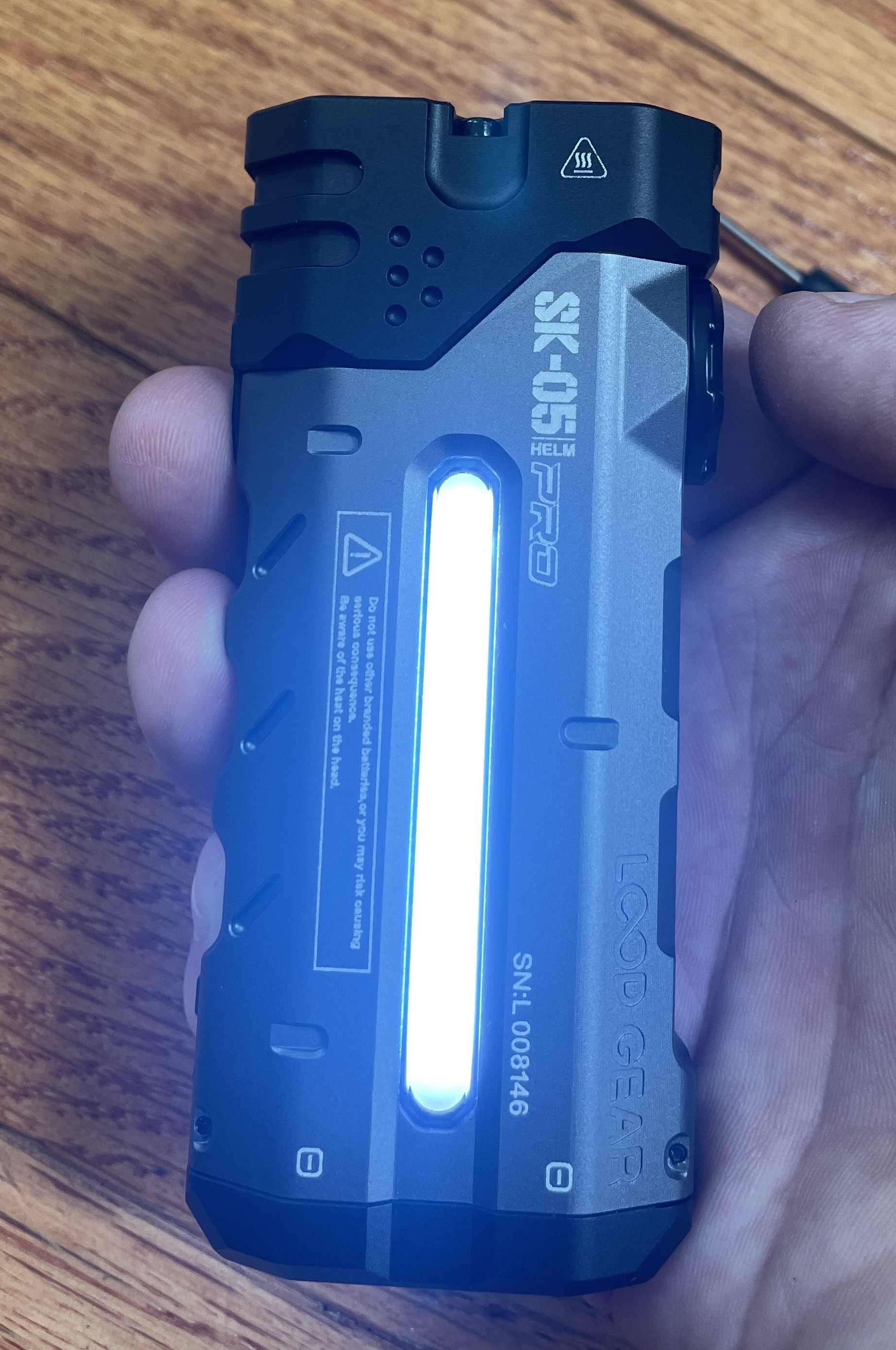 Loop Gear SK-05 Helm Pro dual-lens flashlight review - A fist full of flashlight fury with some ...