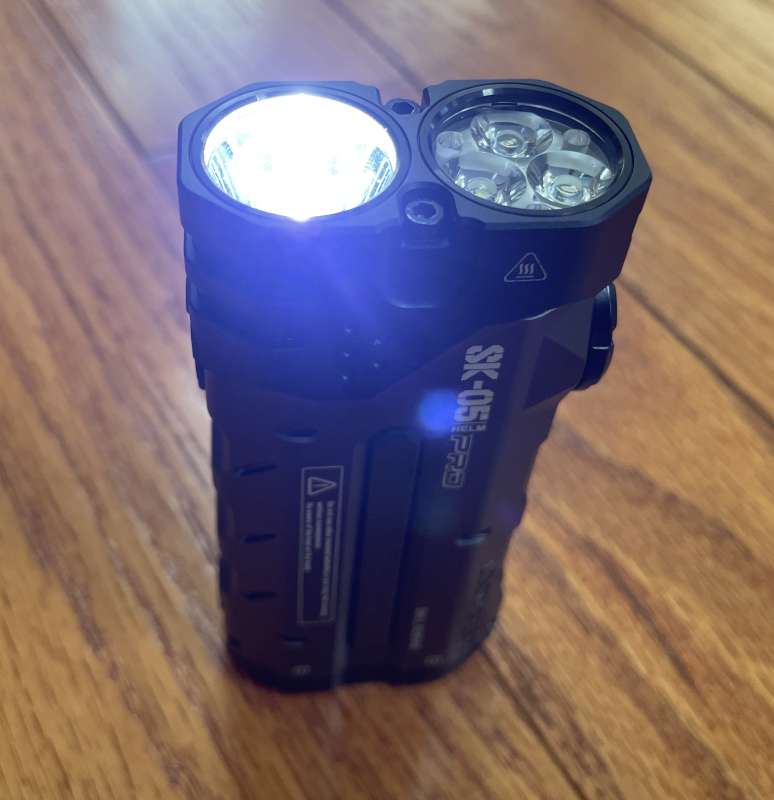 Loop Gear SK-05 Helm Pro dual-lens flashlight review - A fist full of flashlight fury with some ...