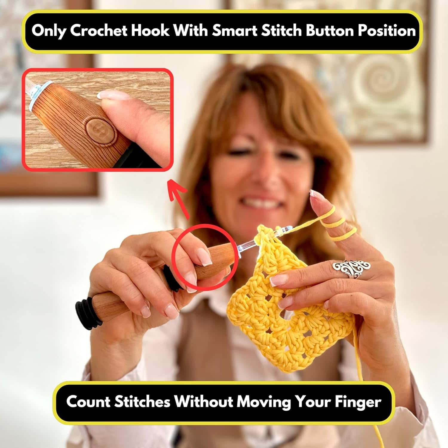 Crocheters need to see this high-tech hook with a built-in counter and ...