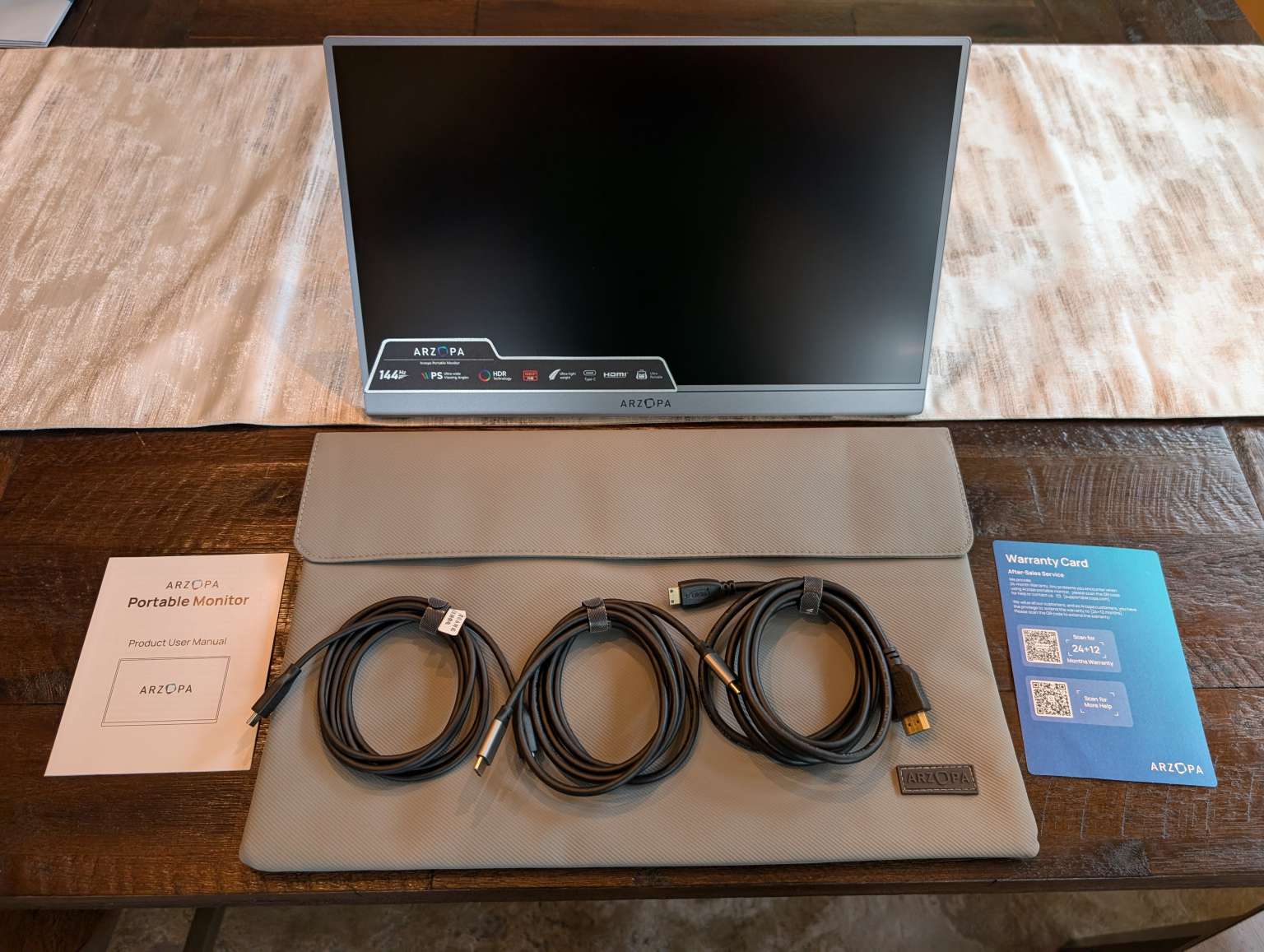 ARZOPA Z1FC Gray 16.1'' 144Hz Portable Gaming Monitor review - The ...