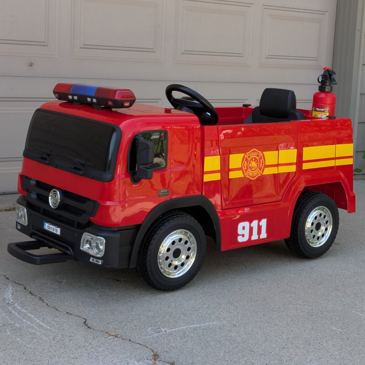 OHWILL Ride On Fire Truck 12V electric car review - a great ride for ...