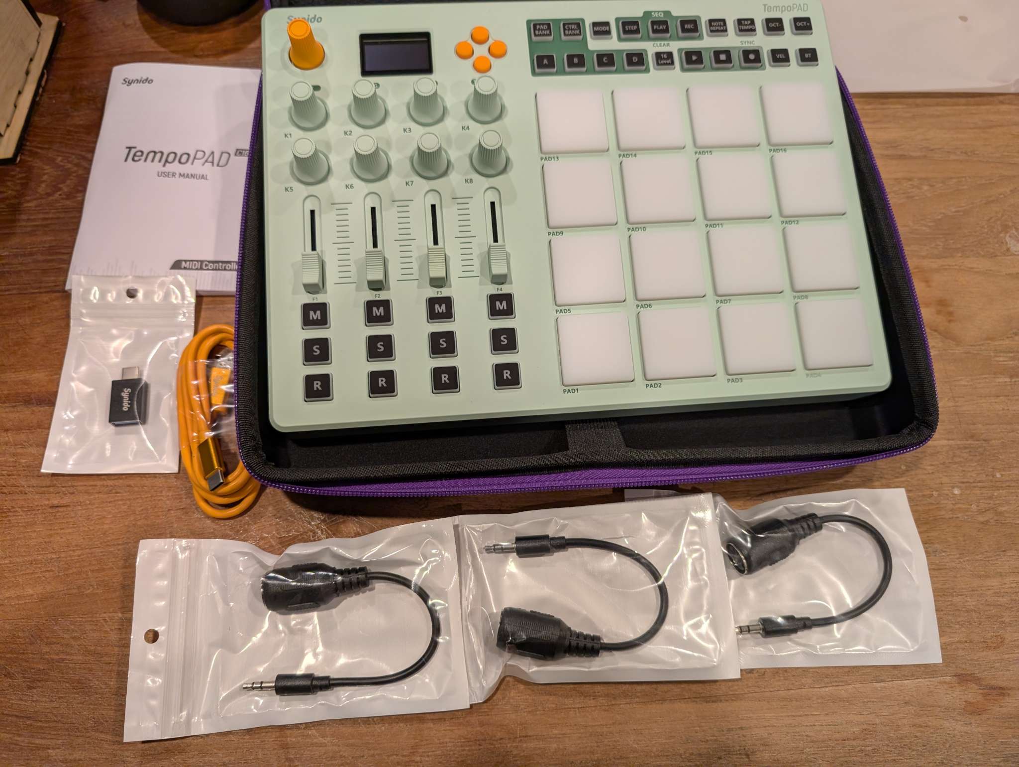Synido TempoPAD C16 USB-C MIDI pad controller review - The Gadgeteer