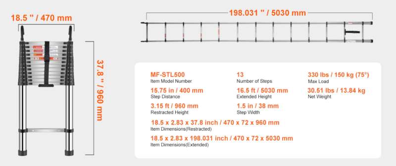 Vevor Telescoping Ladder review - The Gadgeteer