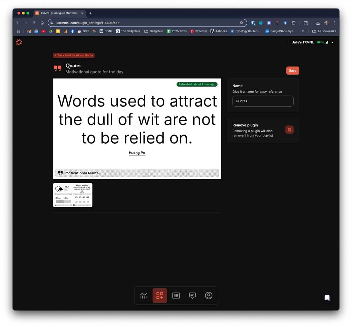 TRMNL e-ink dashboard display review - Better than onscreen widgets? - The Gadgeteer