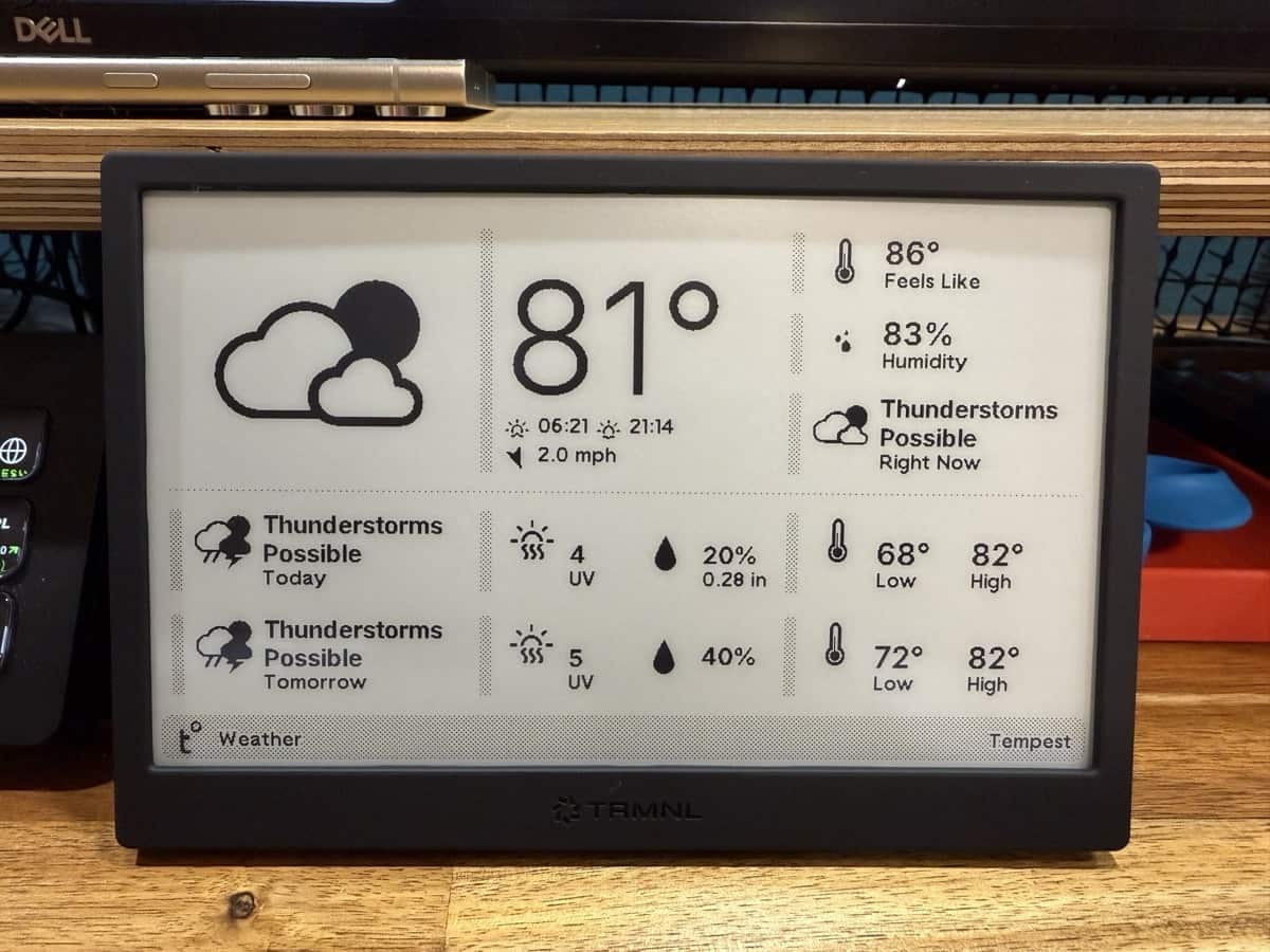 TRMNL e-ink dashboard display review - Better than onscreen widgets? - The Gadgeteer