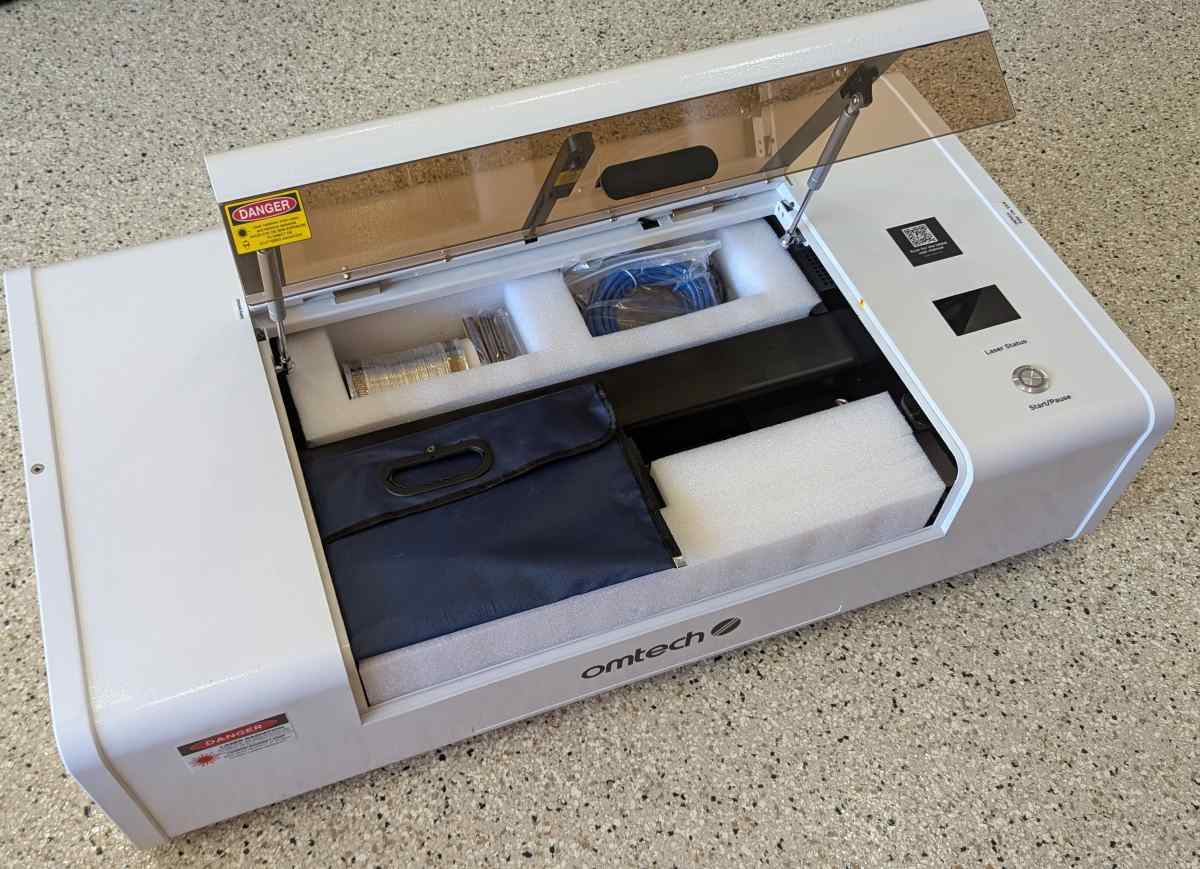 OMTech Polar Lite 55W Desktop CO2 Laser Engraver and Cutter review ...