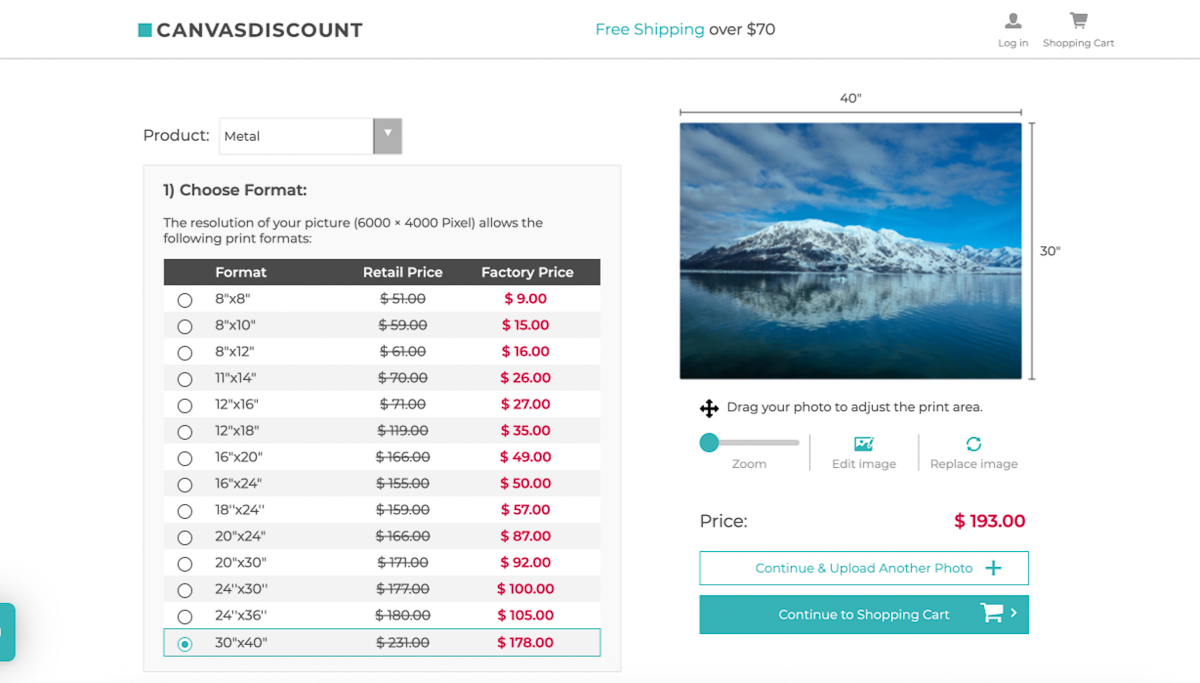 CanvasDiscount Metal Print review - I finally have a picture over my ...